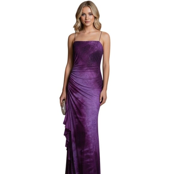 City Triangles | Dresses | Vtg Whimsygoth Aline Purple Slip Gown M ...